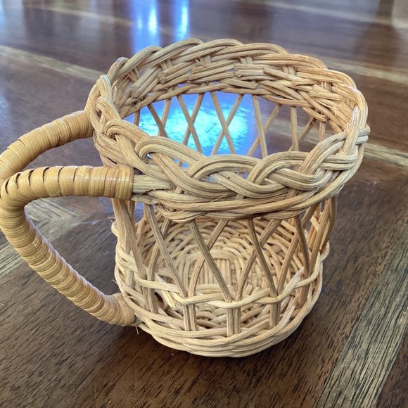 Accents | Vintage Wicker Cup Holders Set Of 6 | Poshmark